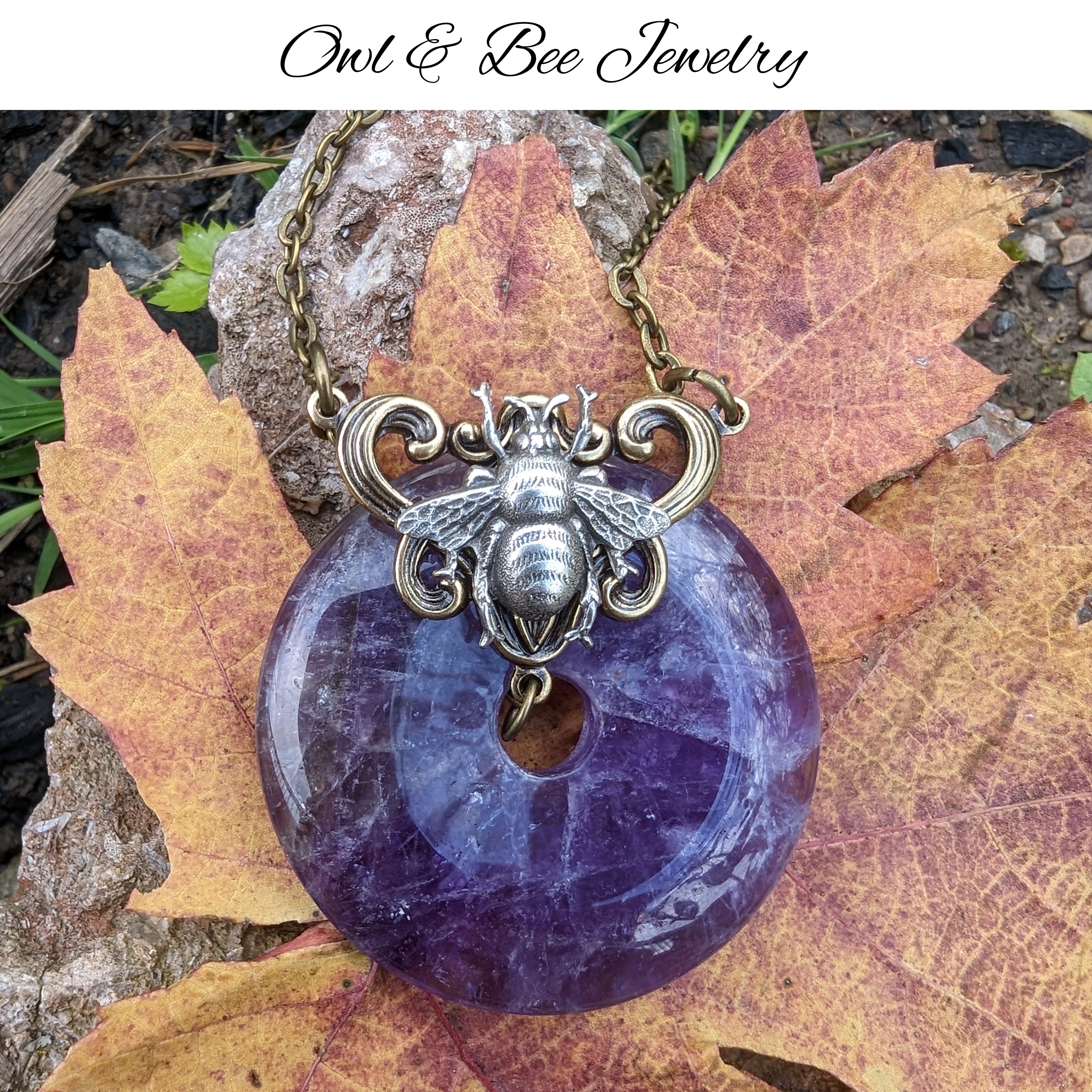 Owl and Bee Jewelry