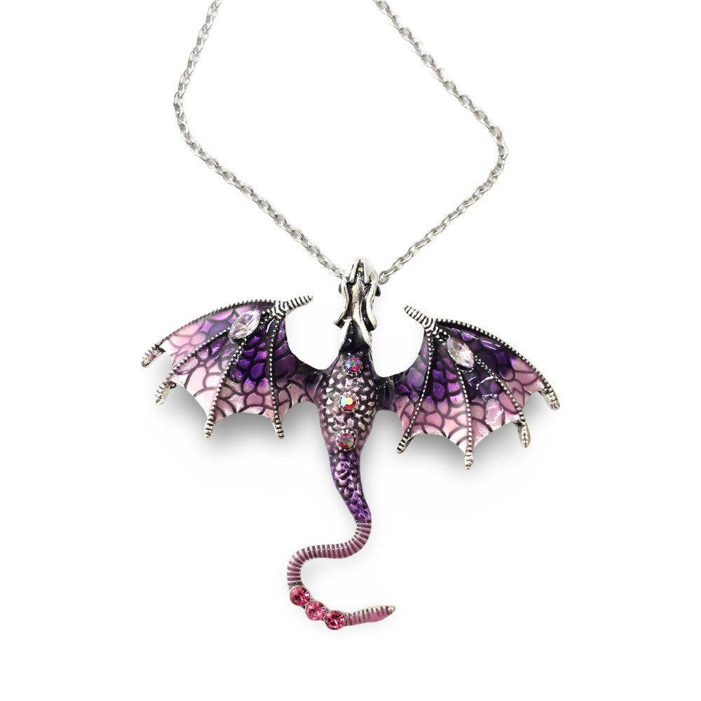 Dragon Necklace Brooch, Dragon Jewelry, Fantasy Jewelry