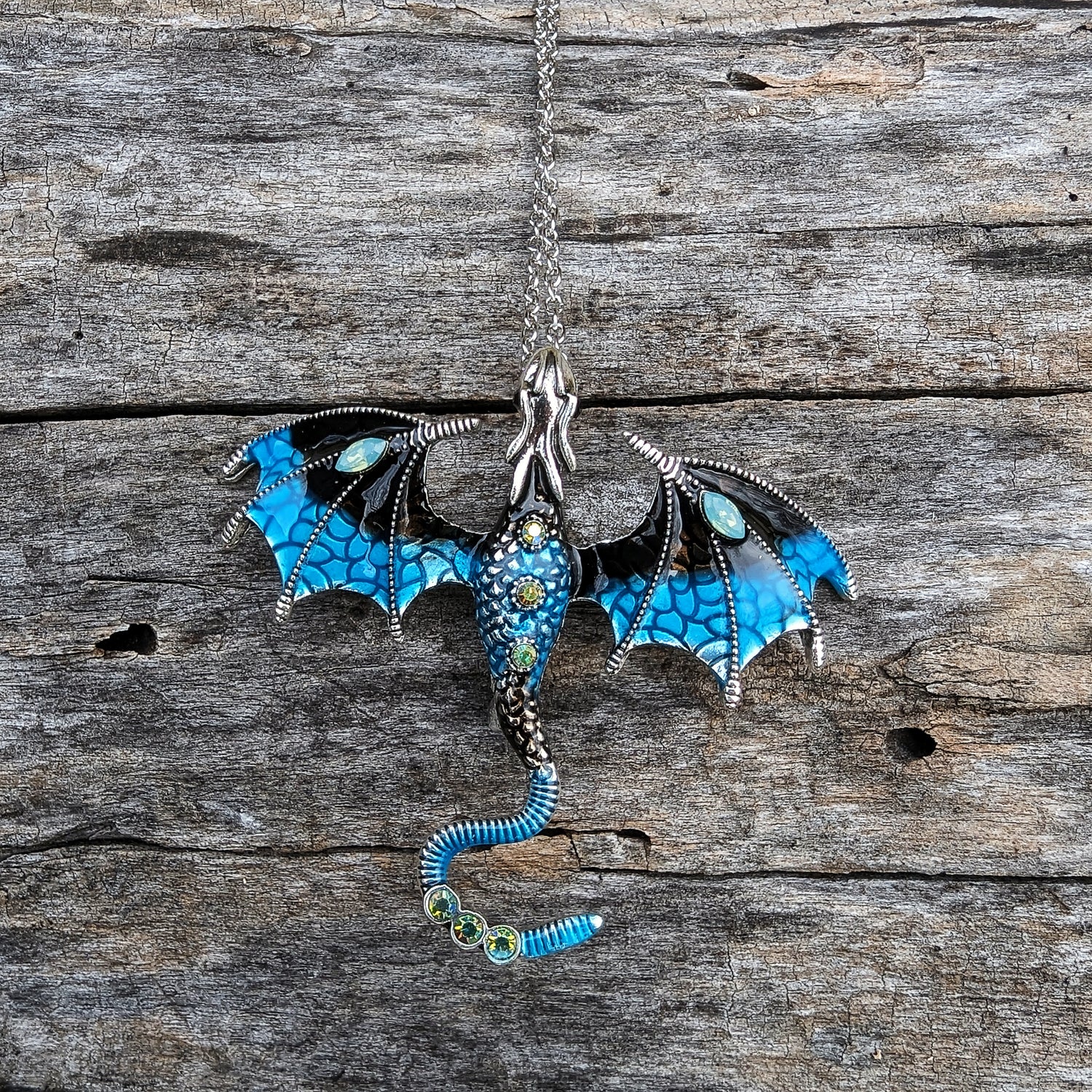 Dragon Necklace Brooch, Dragon Jewelry, Fantasy Jewelry